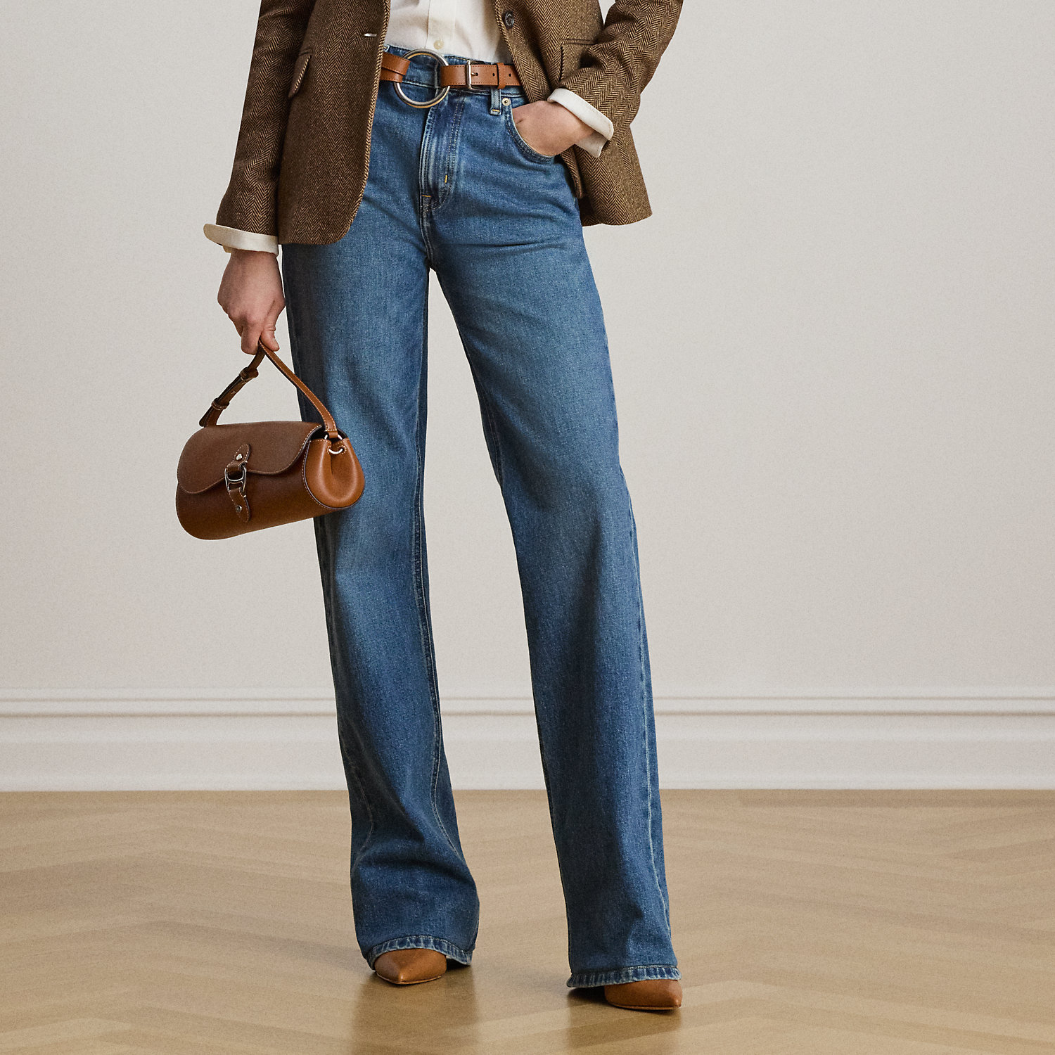 RALPH LAUREN Ralph Lauren High-Rise Straight Leg Jeans